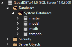 LocalDB v11.0 or MSSQLLocalDB – Eric L. Anderson