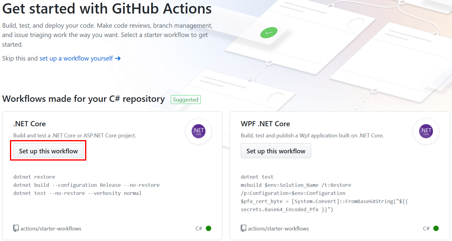 Github Use Actions To Build Asp Net Core Application Eric L Anderson